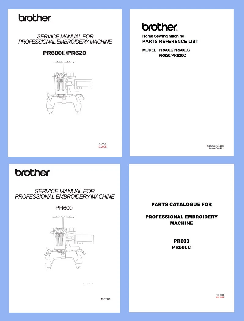 Brother Pr600 Manual