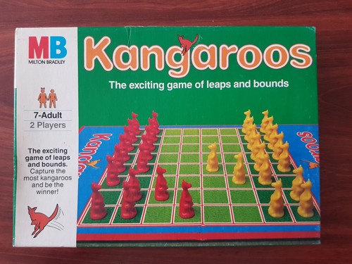 Board Game - Kangaroos Milton Bradley Australia 1985 Checkers 4109 ...