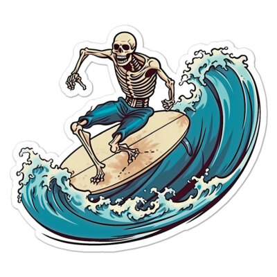 Surfer Dude Wave, Vinyl Decal Sticker, Indoor Outdoor, 3 Sizes, #9128 ...