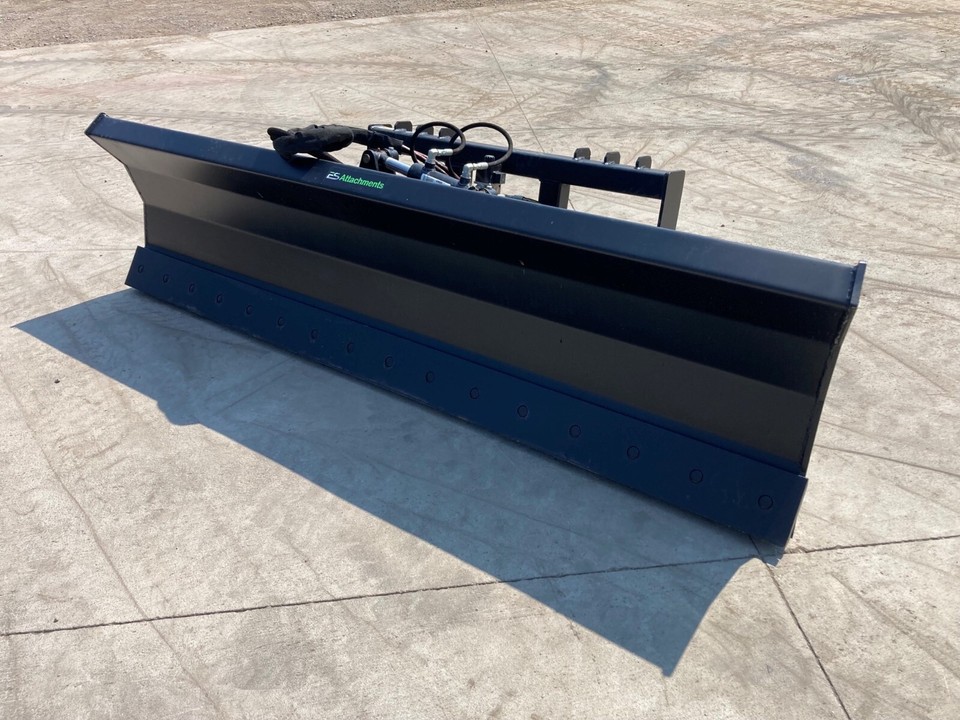 96" DOZER BLADE 6 WAY BLADE SKID STEER QUICK ATTACH HYDRAULIC - FREE ...