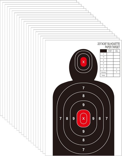 Shooting Targets,23 * 35 Inch Silhouette Paper Targets for 23x35 ...