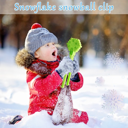 Snowflake Shape Snowball Clip Plastic Simple Operation for Children ...