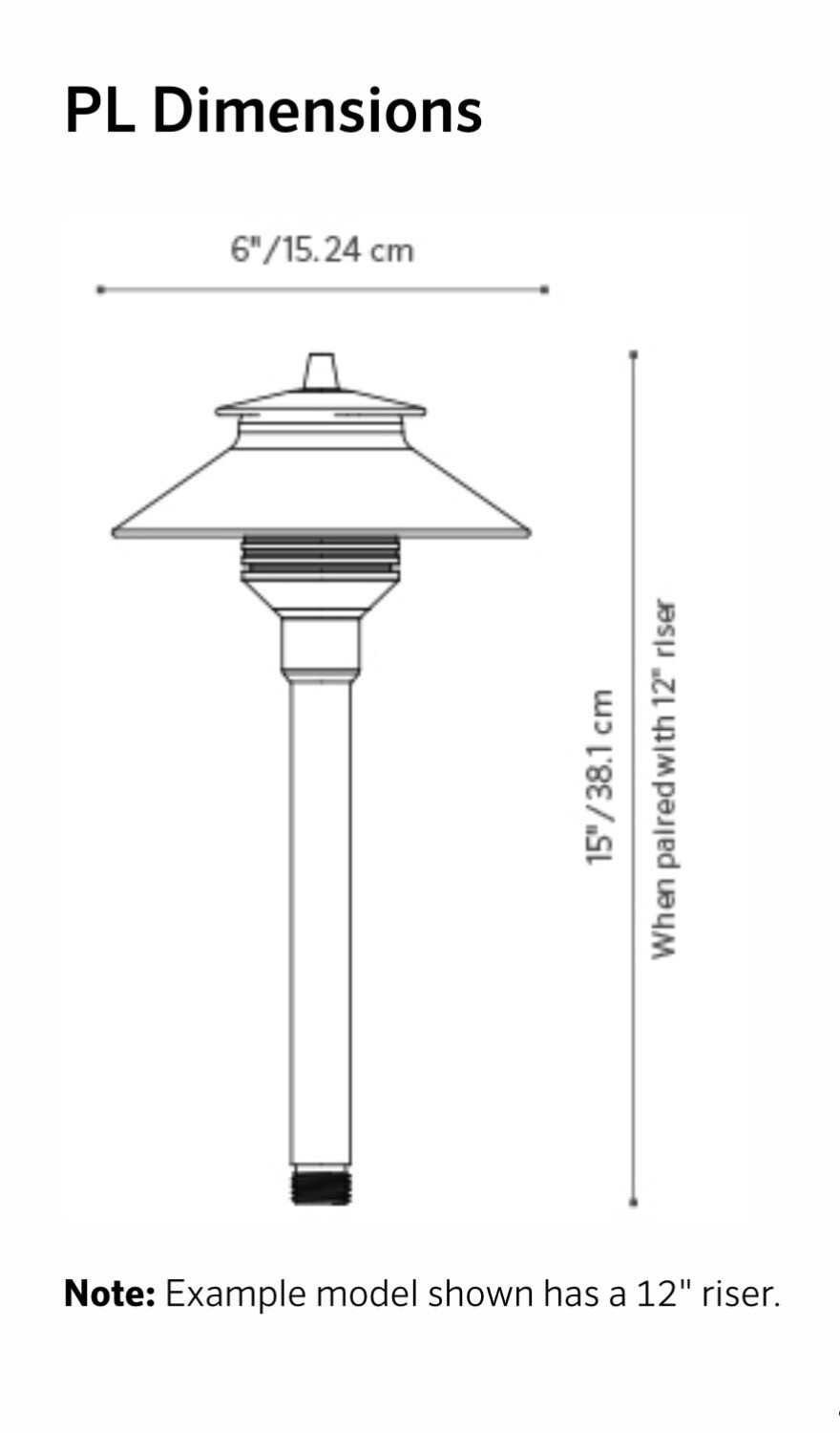 FX Luminaire G4 LED Path Light PL-LED20W-12R-FB Black (10-15V, 123 ...
