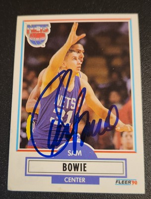 Sam Bowie Autograph Signed 1990 Fleer New Jersey Nets | eBay