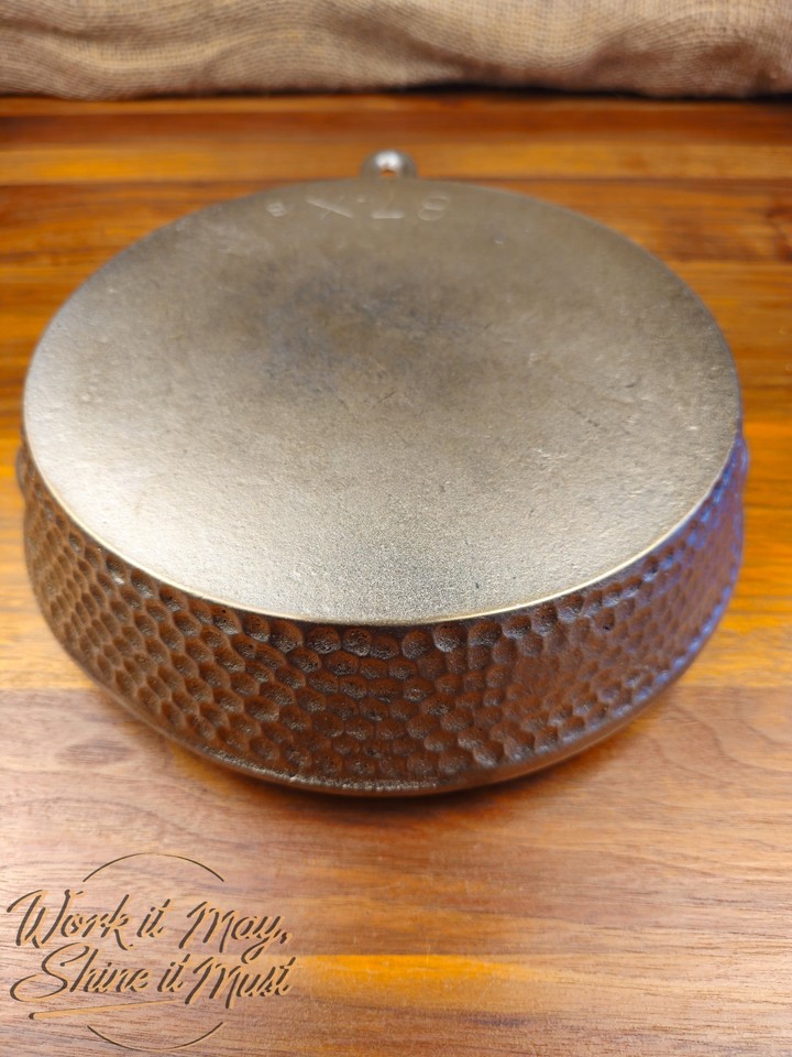 Chicago Hardware Foundry #8 Cast Iron Skillet Hammered Nickel Restored ...