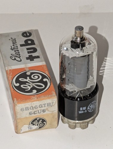 Vintage Tested Good GE 6BQ6GTB/6CU6 Beam Power Amplifier Audio Vacuum ...
