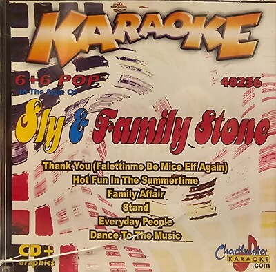 40236 SLY FAMILY STONE CHARTBUSTER KARAOKE CDG | eBay