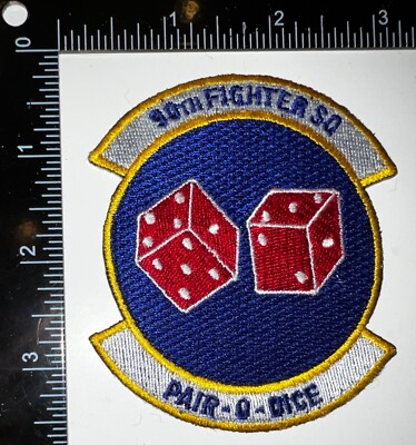 USAF 90th Fighter Squadron Pair O Dice Patch | eBay