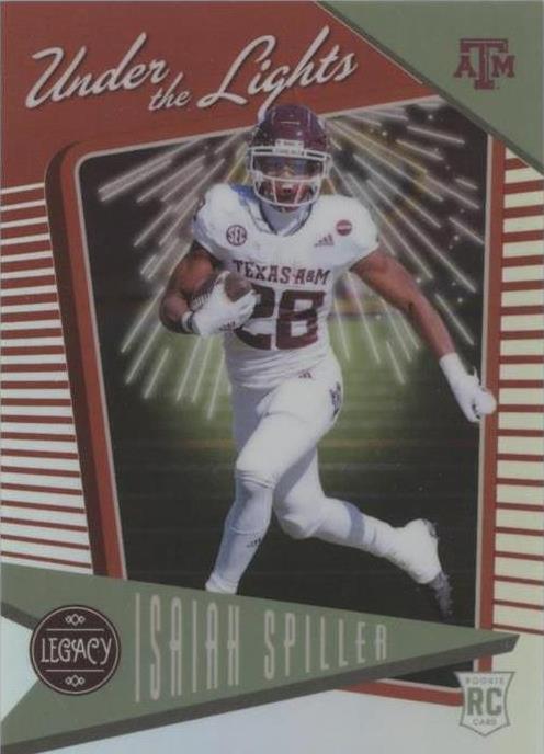 2022 Panini Legacy - Under the Lights Isaiah Spiller #UL-22 Ruby /50 ...