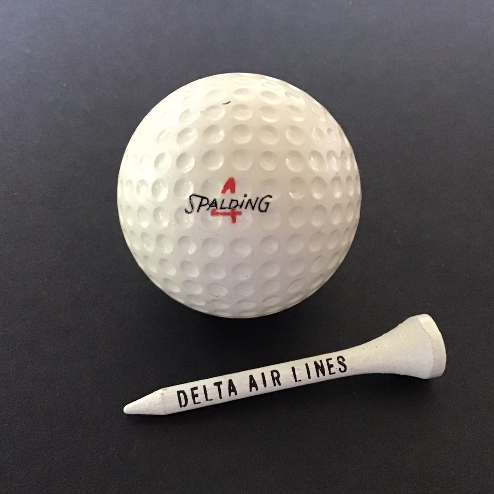 Delta Air Lines Golf Ball Tees And Marker Set - Spaulding Uni Core 4 ...