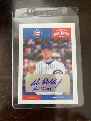 John Webb 2004 Donruss Heroes Autograph #78 | eBay