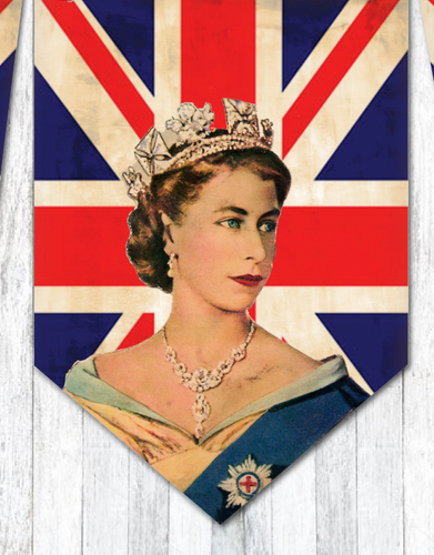 Vintage Style Union Jack Platinum Jubilee Queen Elizabeth Bunting ...