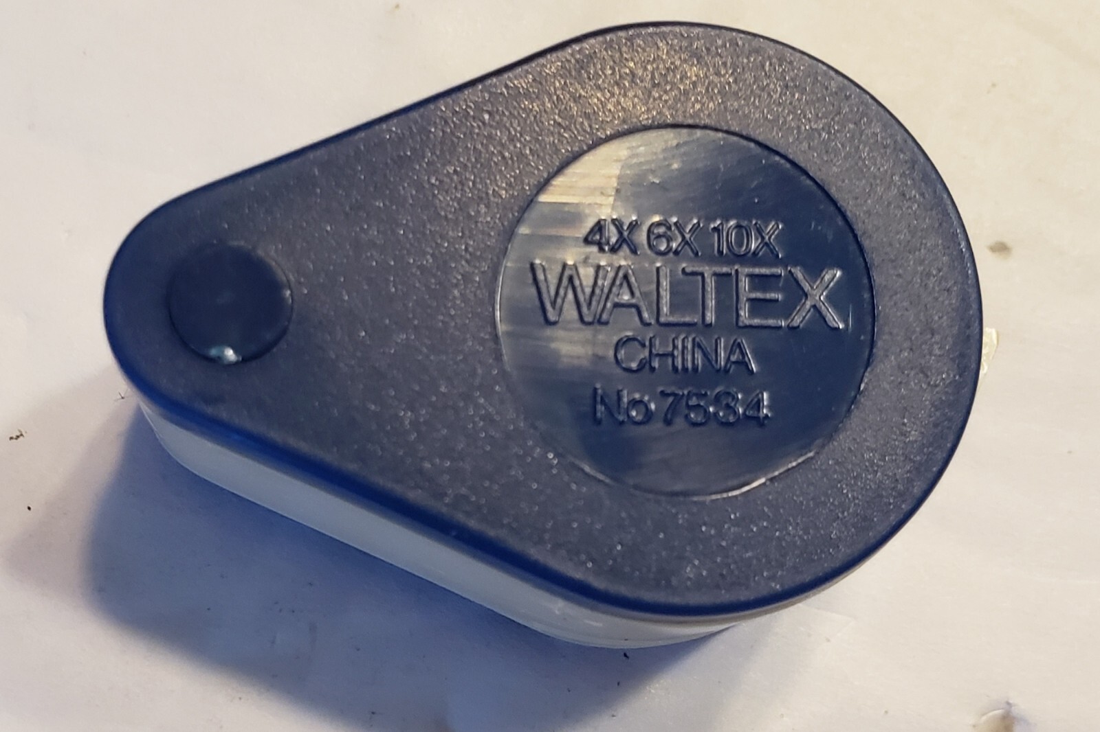 WALTEX Jewelers Glass Loupe Pocket Magnifier Jewelry Eye Loop Plastic ...