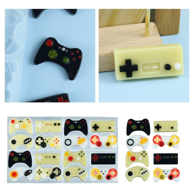 Game Console Handle Mold Pendant Silicone Resin Mold Game Controller ...