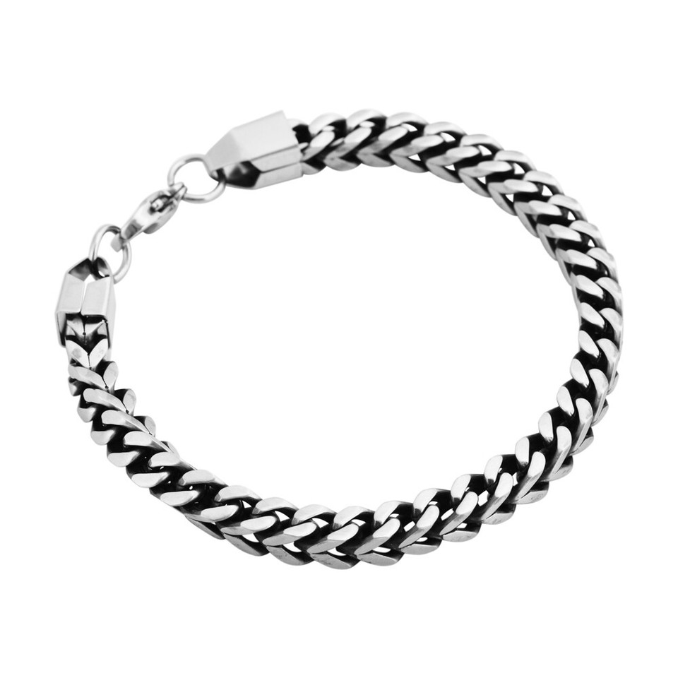 Edforce Stainless Steel Men's 6mm Franco Chain Bracelet 8" | eBay
