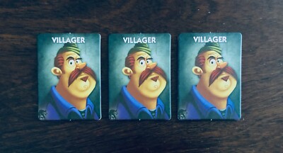 One Night Ultimate Werewolf (Set of 3 Villager Cards) Extra/Replacement ...