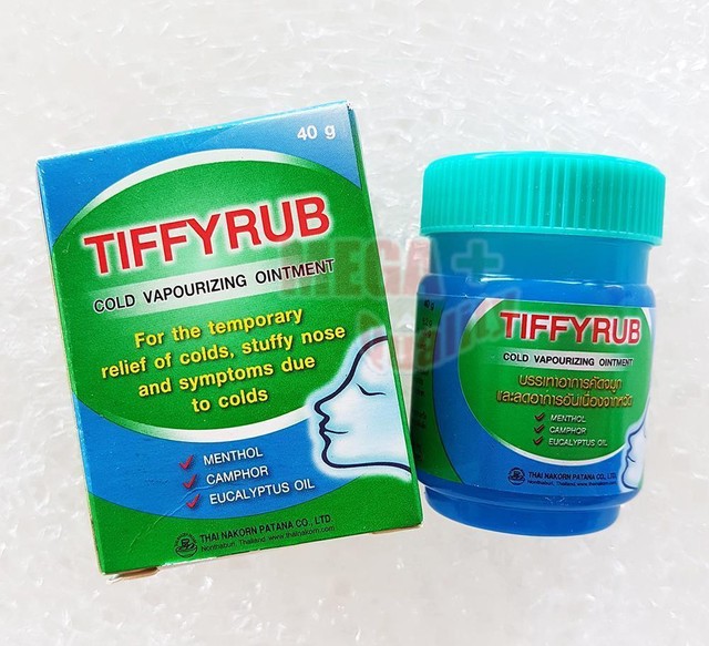 Tiffy Rub VAPOURIZING Ointment Balm Relief From Blocked Nose Cold and ...