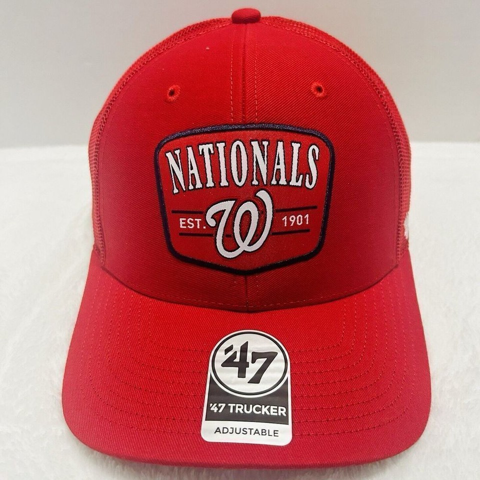 '47 Brand Washington Nationals Squad Trucker Adjustable Snapback Hat ...