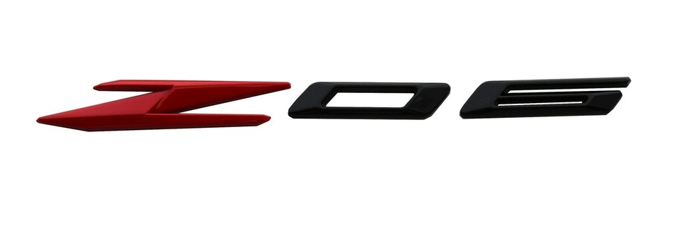 1x NEW C8 Z06 Emblem Car Badge for 2023 GM Corvette 85623536 Black/Red ...