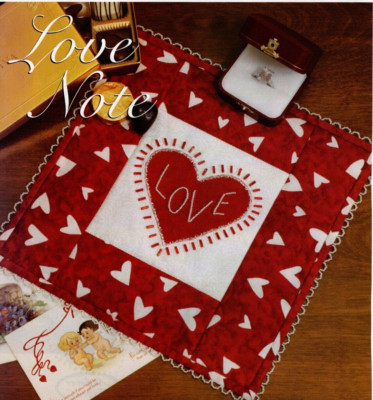 Love Note Quilt Pattern Pieced/Applique MS | eBay