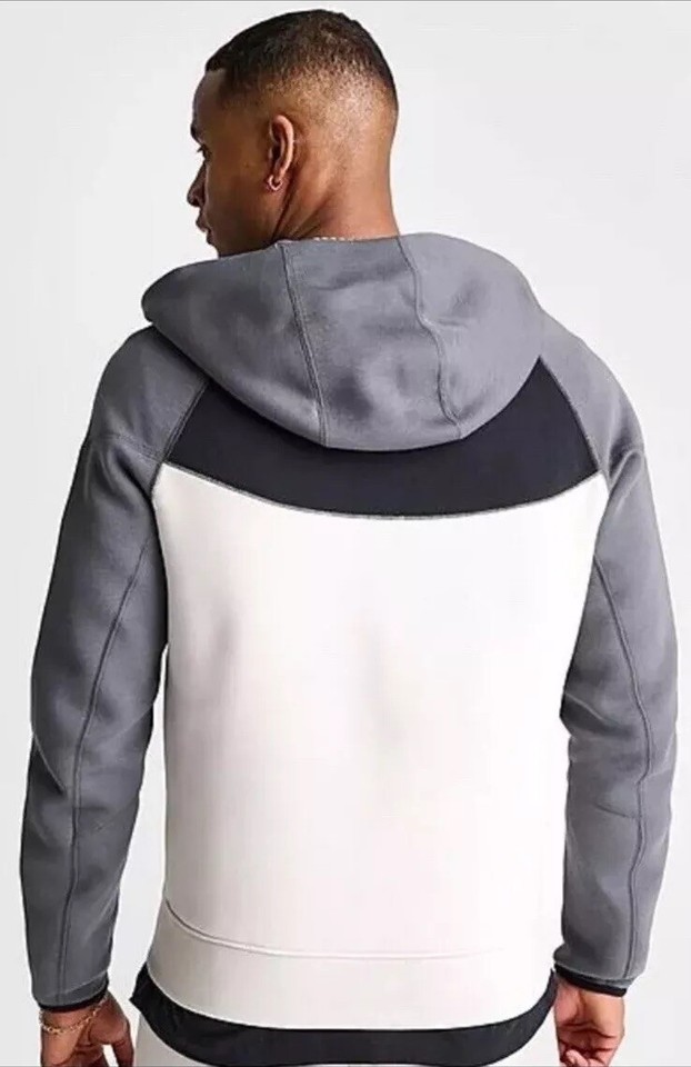 Nike Tech Fleece Windrunner Hoodie Sz S Light Orewood Iron Grey Gold ...