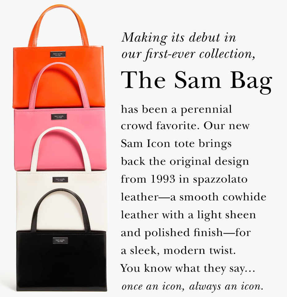 Kate Spade Sam Icon Small Tote Watercolor Blue Spazzolato Leather Bag ...