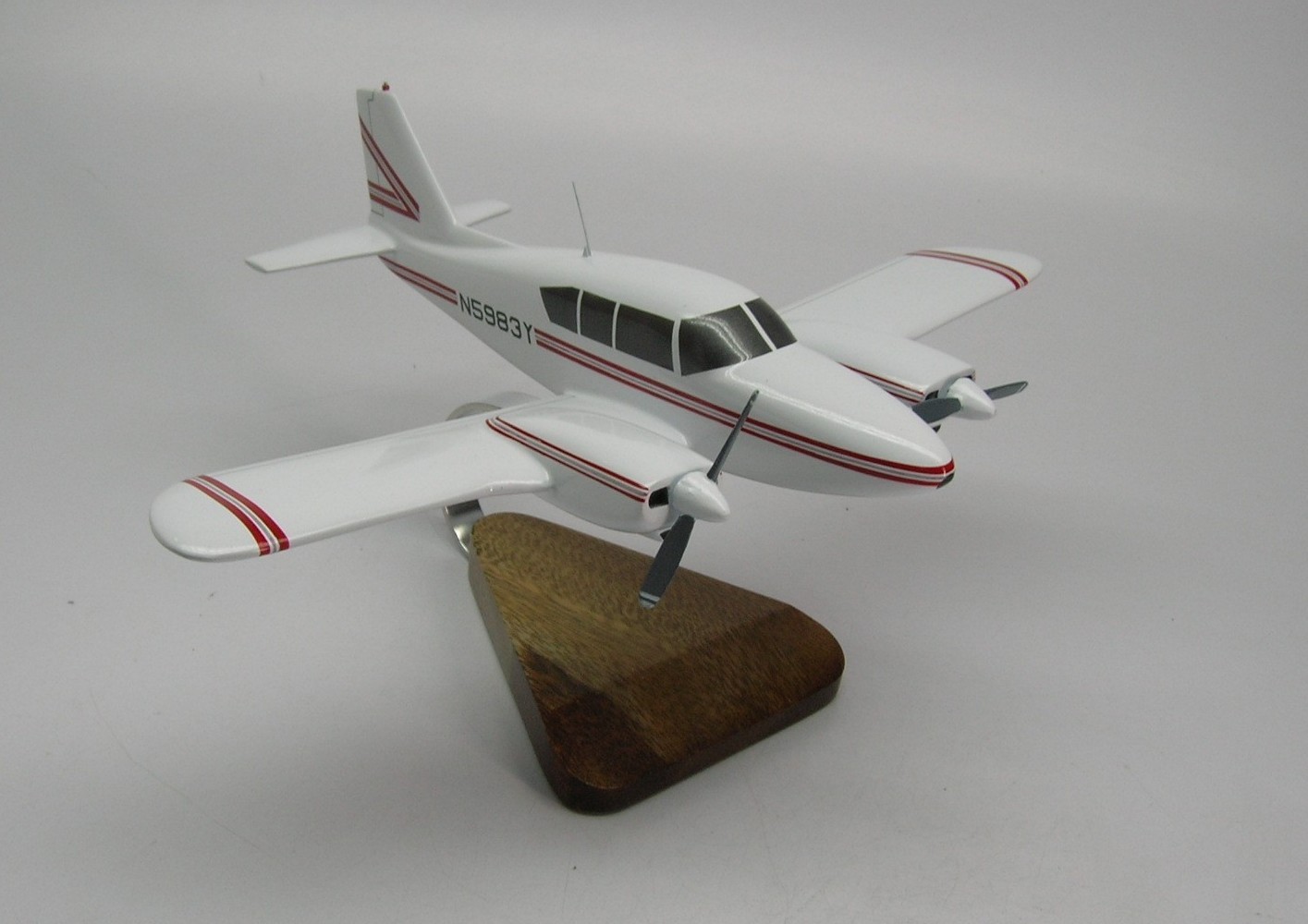 Piper Aztec Private Civilian Airplane Desktop Wood Model Small New | eBay