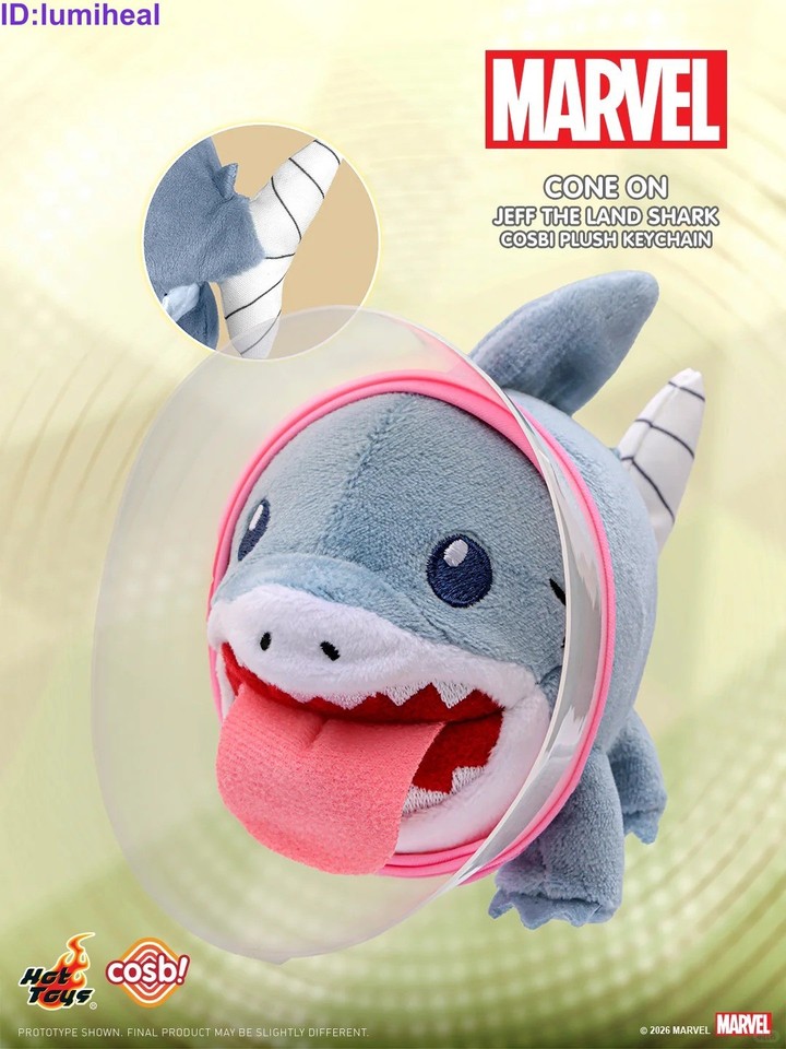 Marvel Jeff The Land Shark COSBI Plush Keychain Collection Figure Toy ...