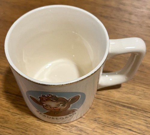 Vintage 1950s Elsie the Cow-Beauregard Calf-Gold Trim Mug by The Borden ...