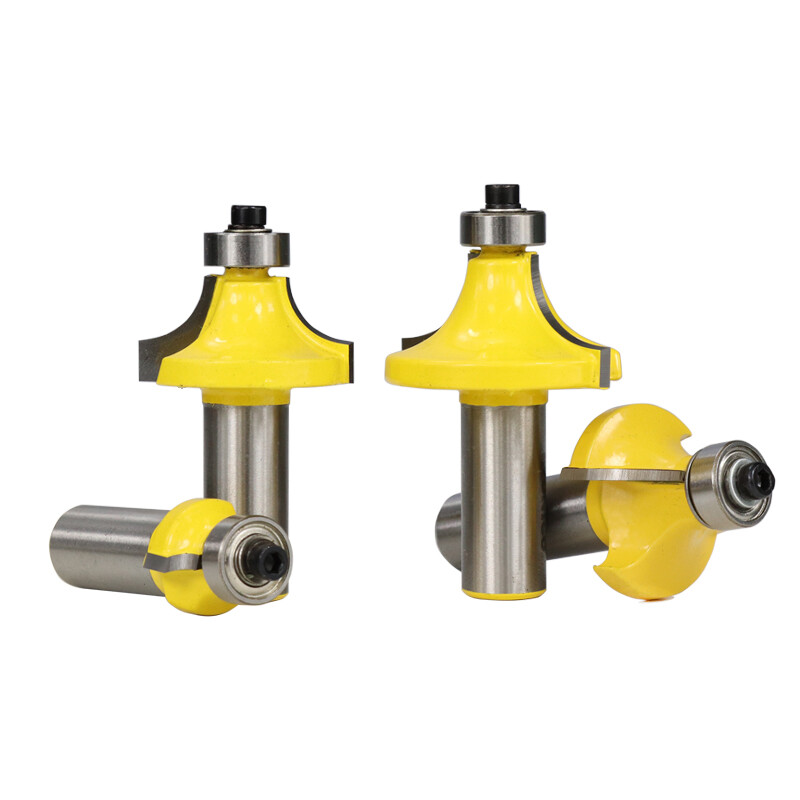 6X 1/2" Shank Round Over Router Bits R1/8-R1/2 Corner Forming Beading ...