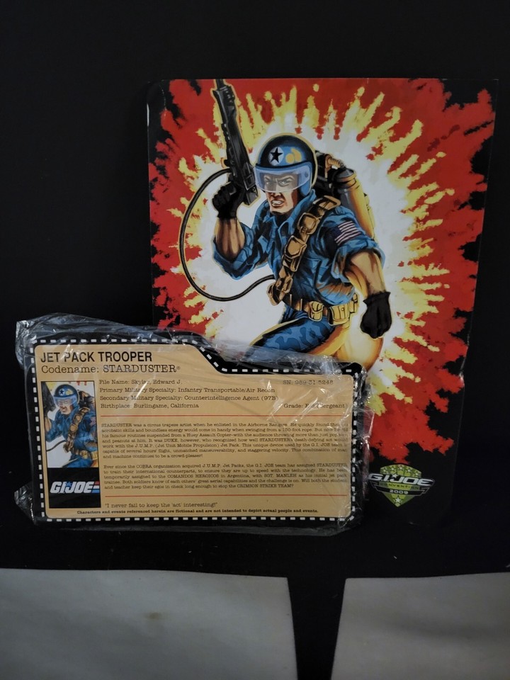 Starduster Jet Pack Trooper 2009 G.I. JOE COBRA Convention Exclusive NEW | eBay