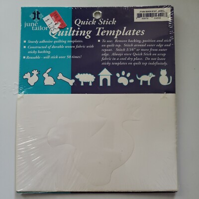 June Tailor Quick Stick Quilting Templates Reusable Sturdy Adhesive ...