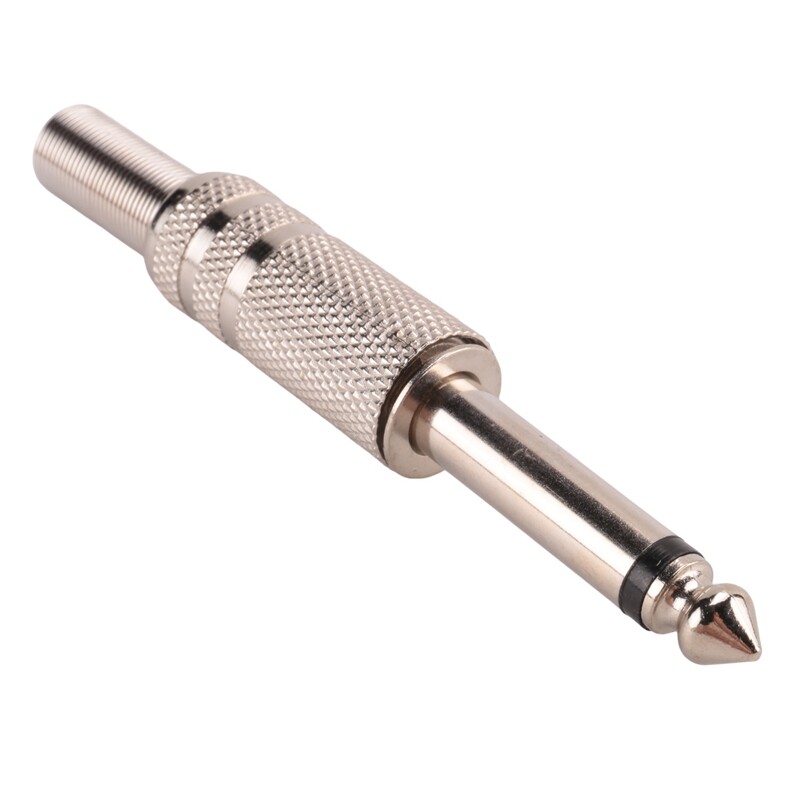 6.35mm Mono Amplifier Plug 1/4Inch Male Mono Monaural Jack Audio ...