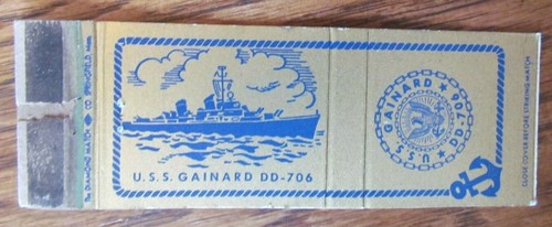 U.S. NAVY SHIP: U.S.S. GAINARD (DD-706) -G15 | eBay