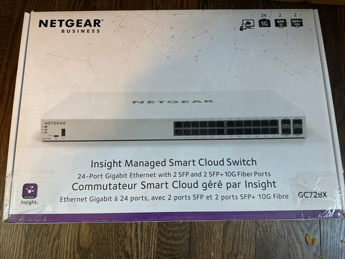 Netgear GC728X 24-Port Gigabit Managed Smart Cloud Switch | eBay