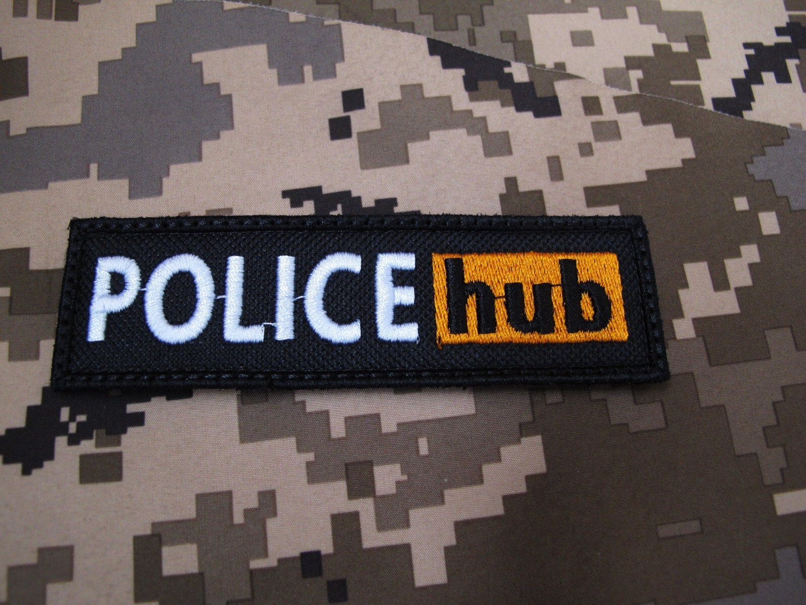 POLICE HUB PATCH EMBROIDERED 110 x 30 mm patch | eBay