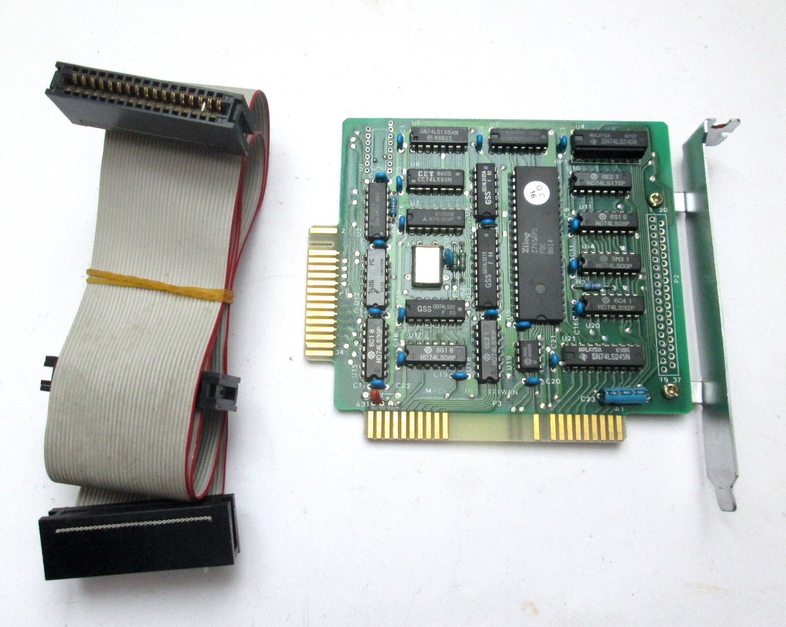 Working Zilog Z765AP ISA 8bit 5.25" Floppy Diskette Drive Controller ...