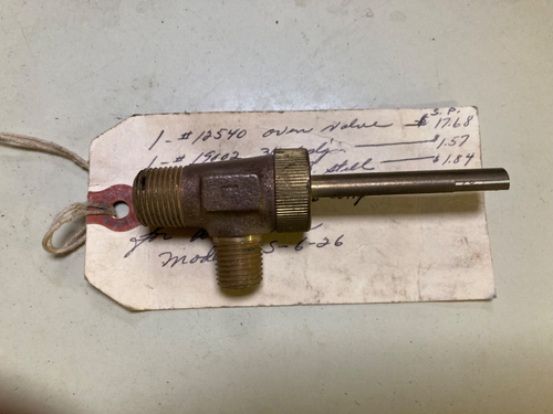 Vintage "Wolf" Commercial Gas Range Brass Oven Valve | eBay