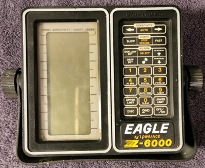 Lowrance Eagle z-6000 Fish Finder Head Unit *Untested* AS-IS For Parts ...