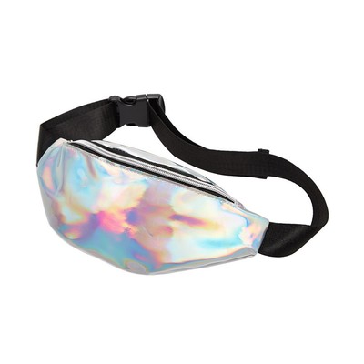 Holographic Pvc Fanny Packs Cute Waist Bag Water Resistant Bum Women ...