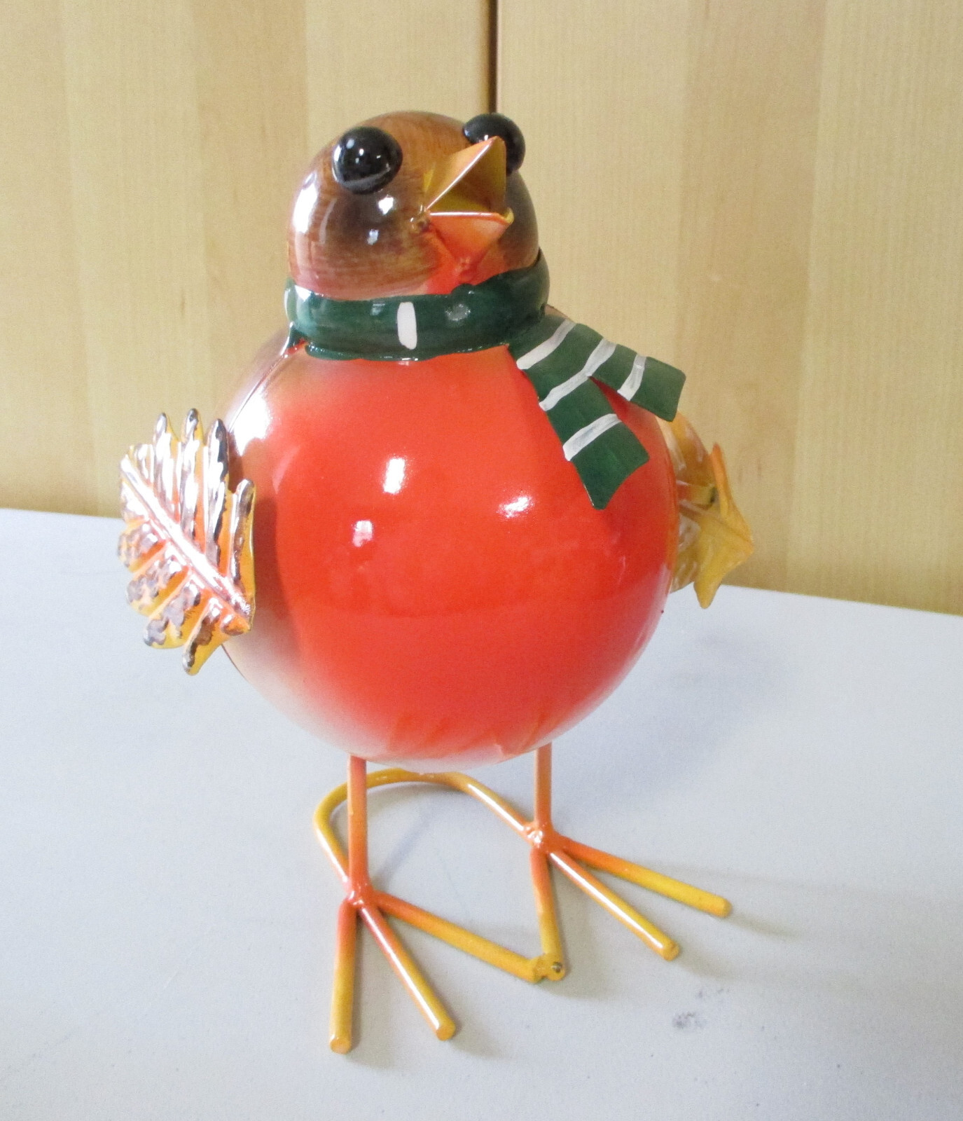 Metal Robin Decoration Ornamental Bird Novelty Christmas Gift Figure ...