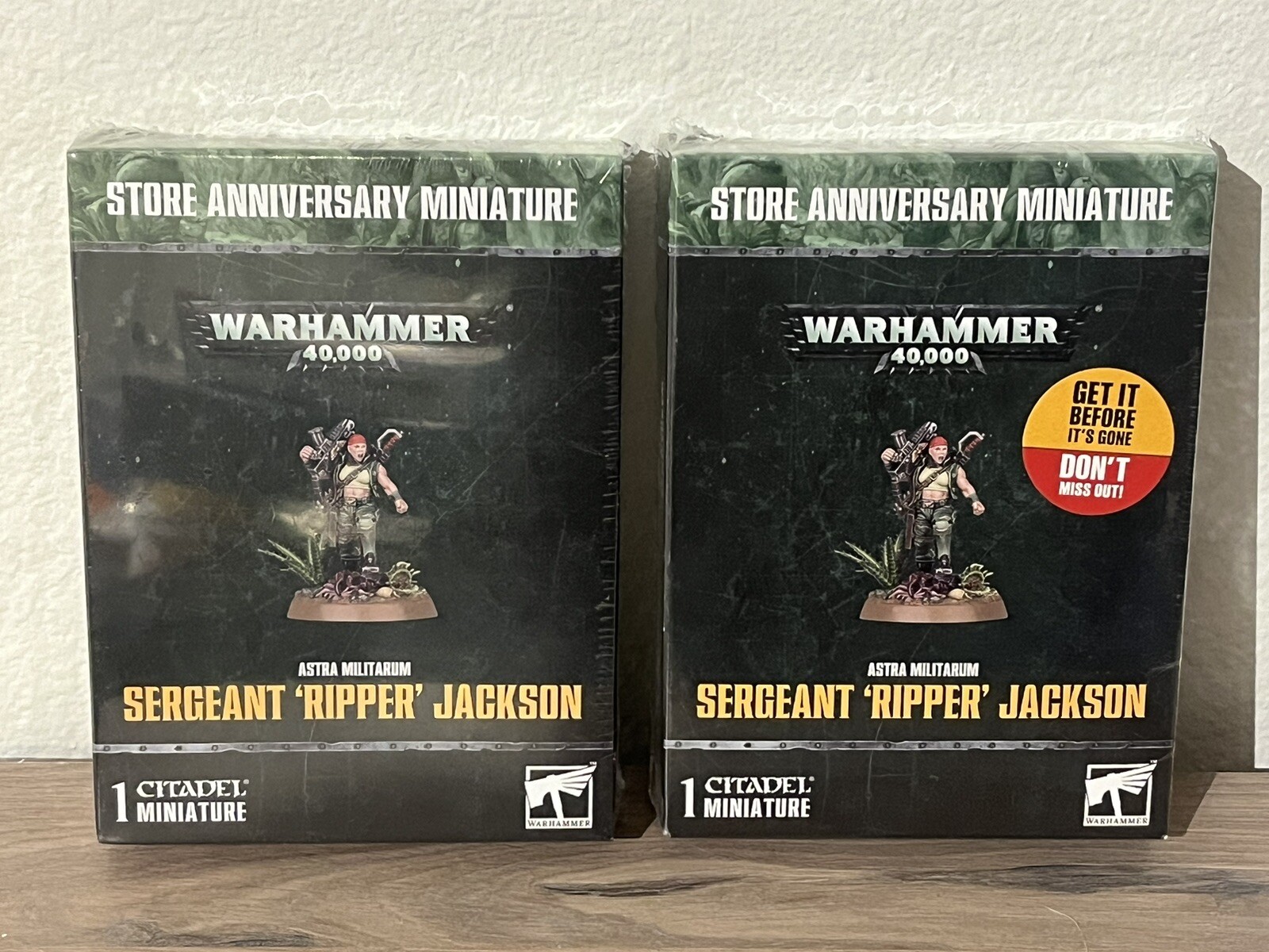 NIB Astra Militarum Sergeant 'Ripper' Jackson Warhammer 40k Anniversary ...