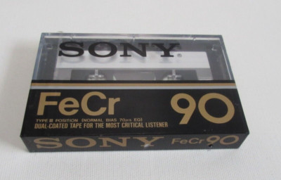 Sony FeCr 90 Type III Position Cassette Tape Made in Japan - New | eBay
