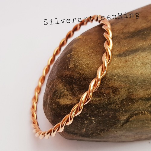 Pure Copper Bangle ,Tensor Ring Bracelet ,Pure Copper stacking bangle ...