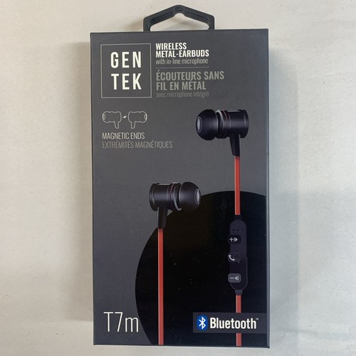 Gen Tek Wireless Earbuds Bluetooth w/Inline Microphone & Magnetic Ends ...