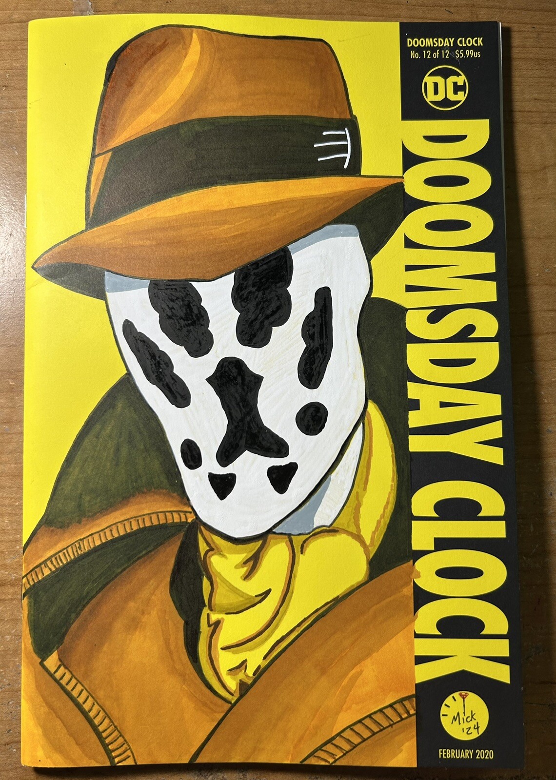 Doomsday Clock 12 Original Art Rorschach Sketch Cover | eBay