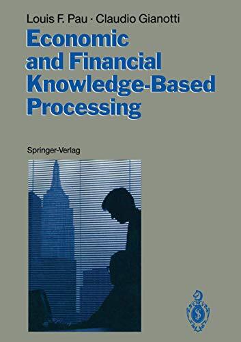 Economic and Financial Knowledge-based Processing, L. F. Pau et Claudio ...