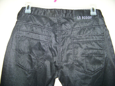 LR Scoop Denim Jeans Mens 36X30 Black Straight Leg Cotton Blend Zip Fly ...