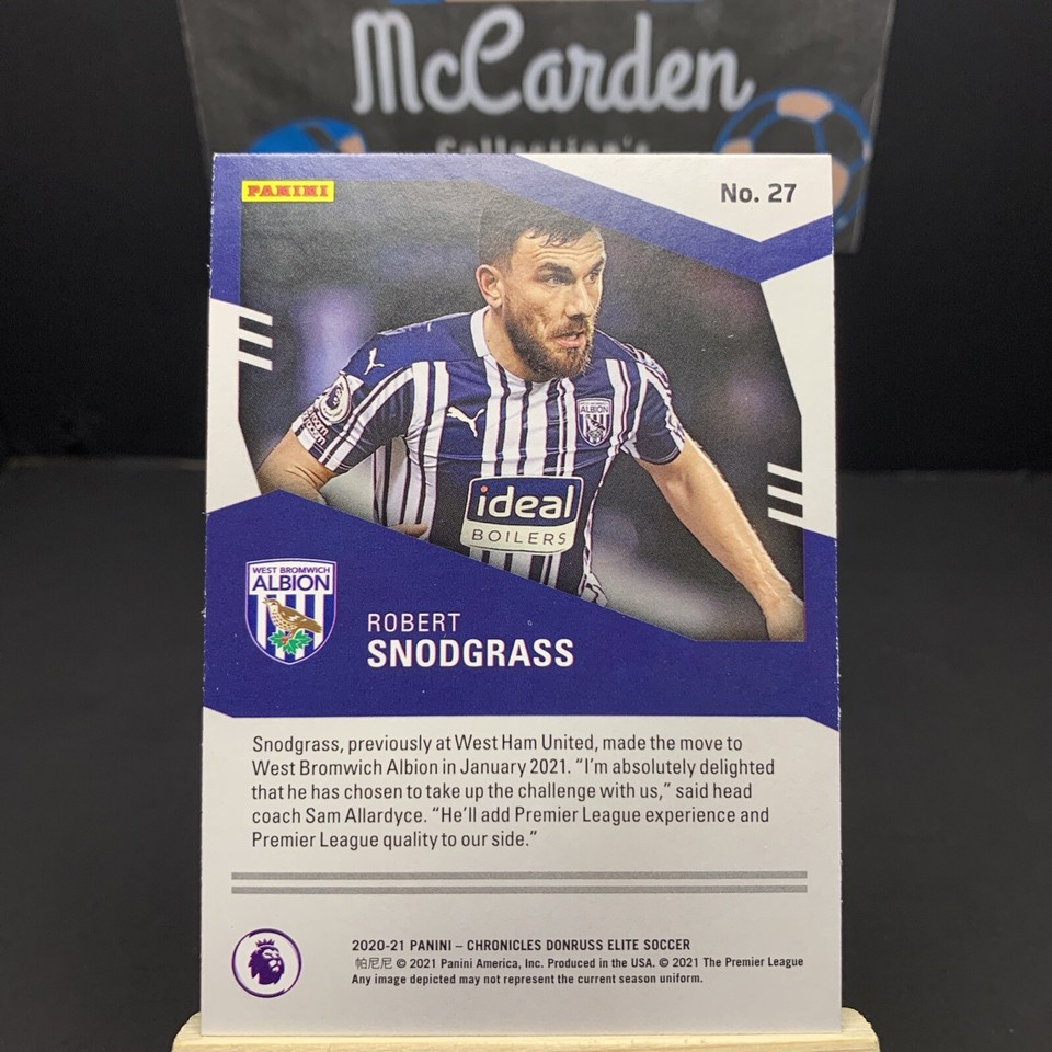 2020-21 Panini Chronicles Elite Premier League Robert Snodgrass #27 | eBay