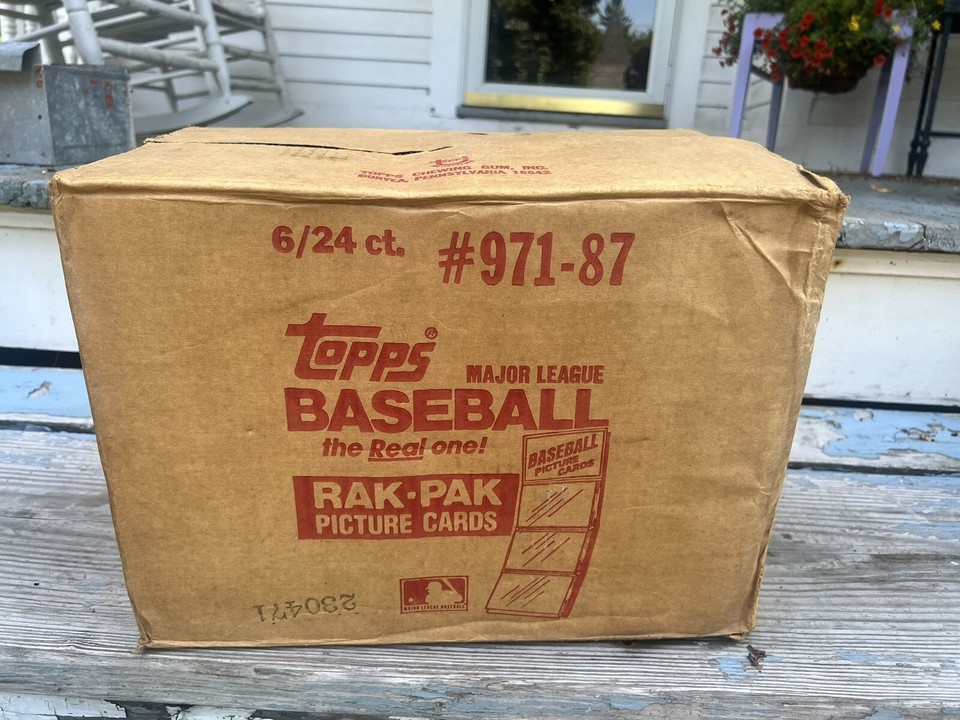 1987 TOPPS BASEBALL 6 BOX RACK PACK CASE NEW OLD STOCK CARDS RAK PAK | eBay